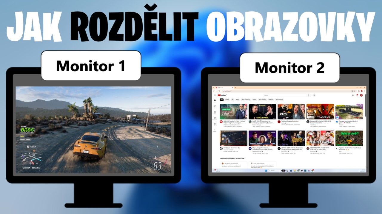 Jak rozdělit obrazovku na více monitorů v systému Windows 11 | Stream