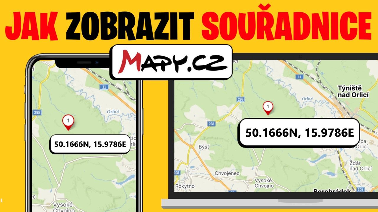Jak zobrazit souřadnice v Mapy.cz | Stream